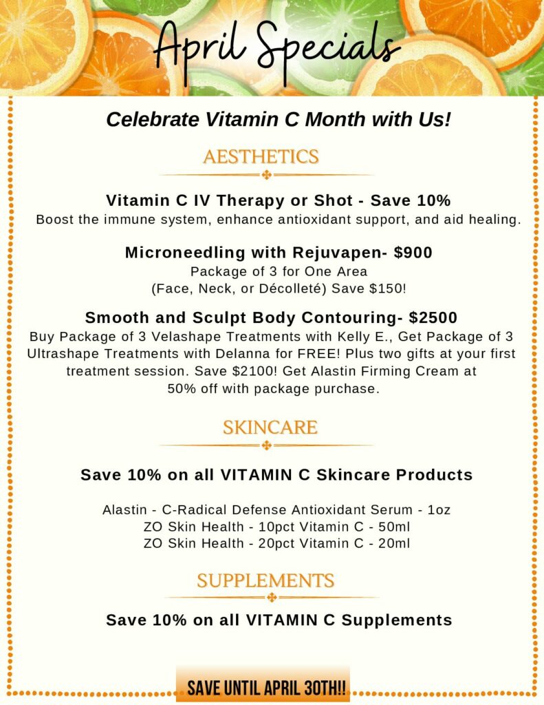 Monthly Specials | Nouriche Wellness and Aesthetics