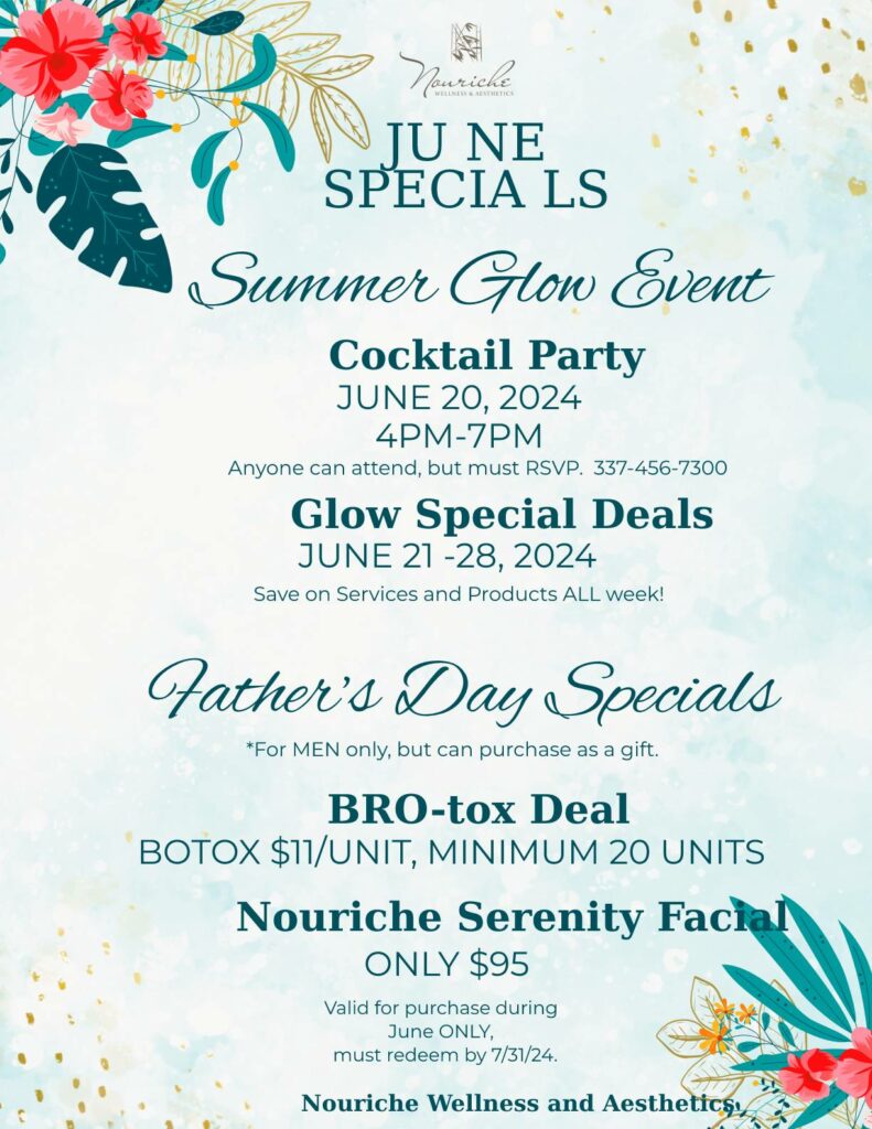 Monthly Specials | Nouriche Wellness and Aesthetics